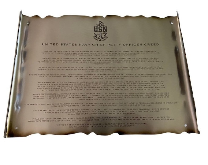 Chief Petty Officer - USN - Hatbox - Etsy