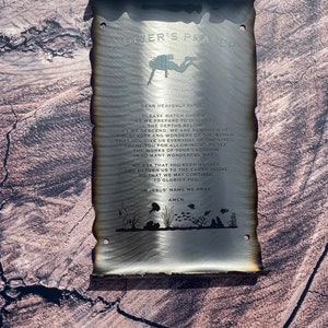 Divers Prayer, Rescue Diver Gift, Scuba Diver Gift, Search and Rescue ...