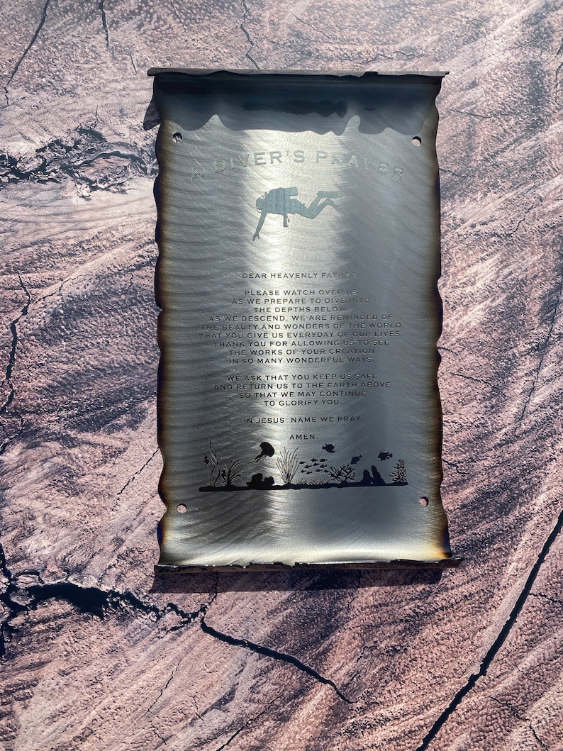 Divers Prayer, Rescue Diver Gift, Scuba Diver Gift, Search and Rescue ...