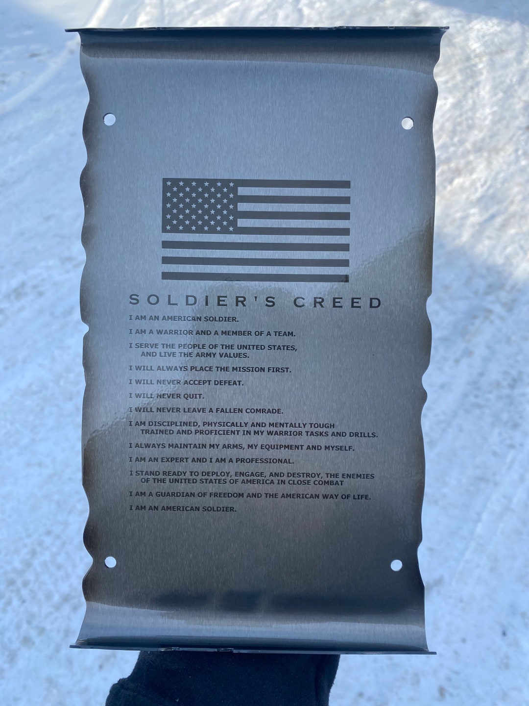 Soldiers Creed, Army Soldier Creed, Army, Gift for Army Soldier - Etsy