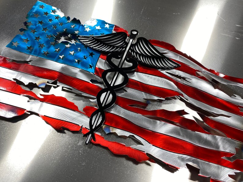 Nurse American Flag Nurse Metal Flag Gifts for Nurses Icu | Etsy