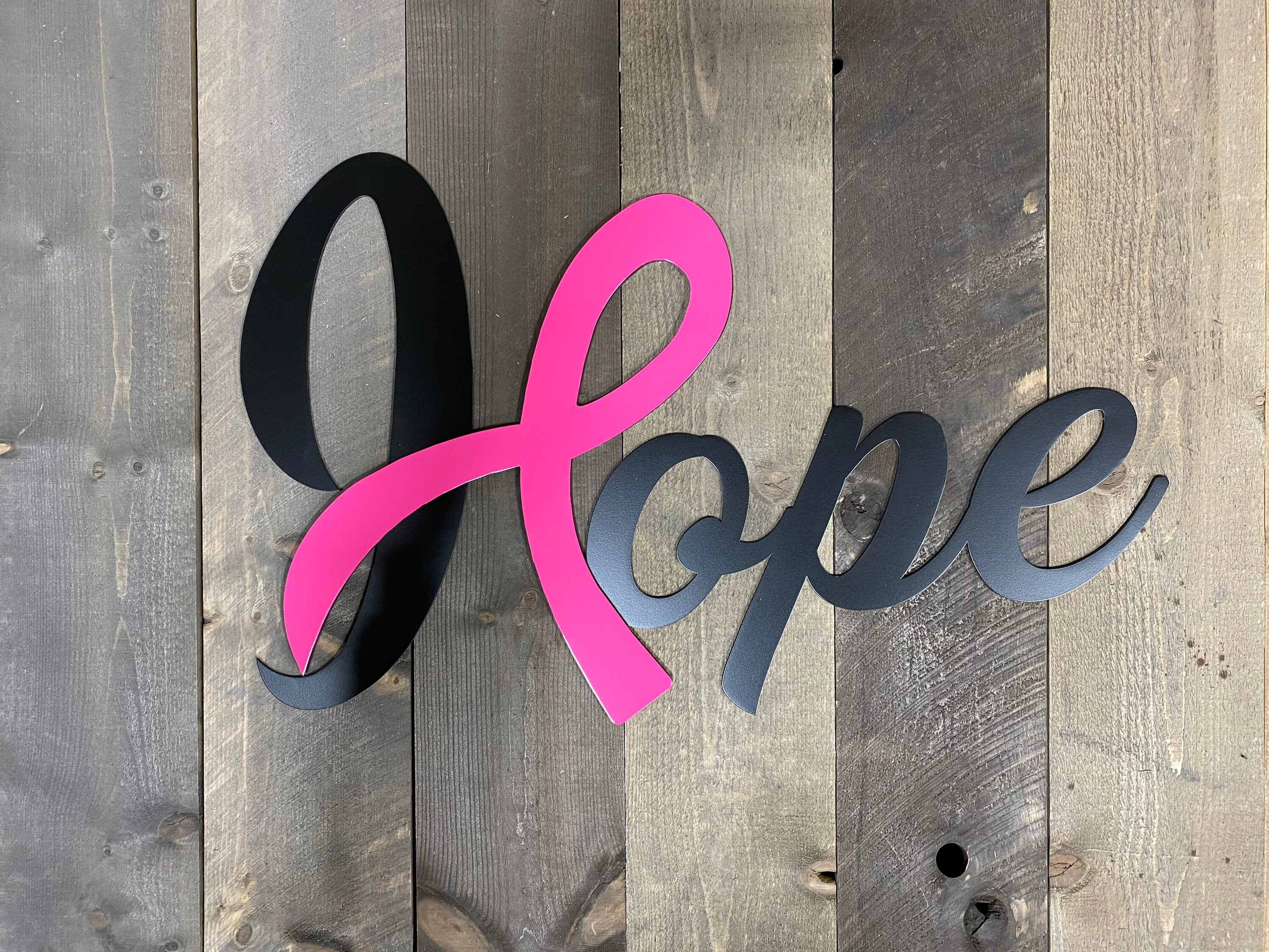 Cancer Awareness / Hope / Cancer Ribbon / Inspirational Sign | Etsy