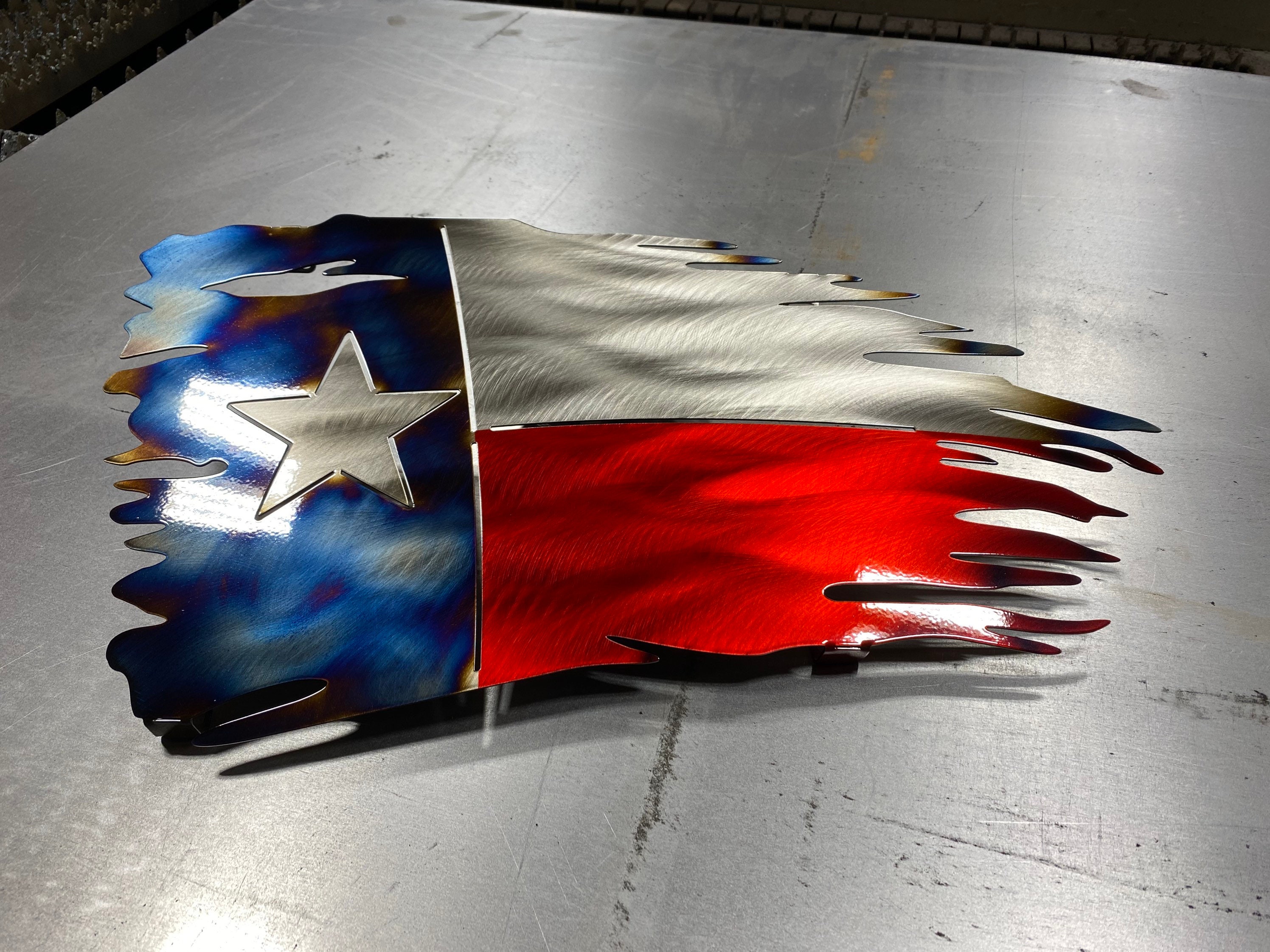 Texas Metal Flag - Etsy