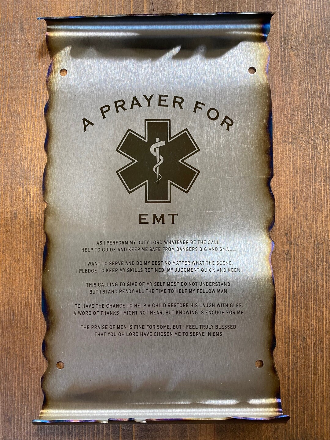 EMT Prayer, Emergency Medical Technician, Emt Gifts, Small Gift for Emt ...