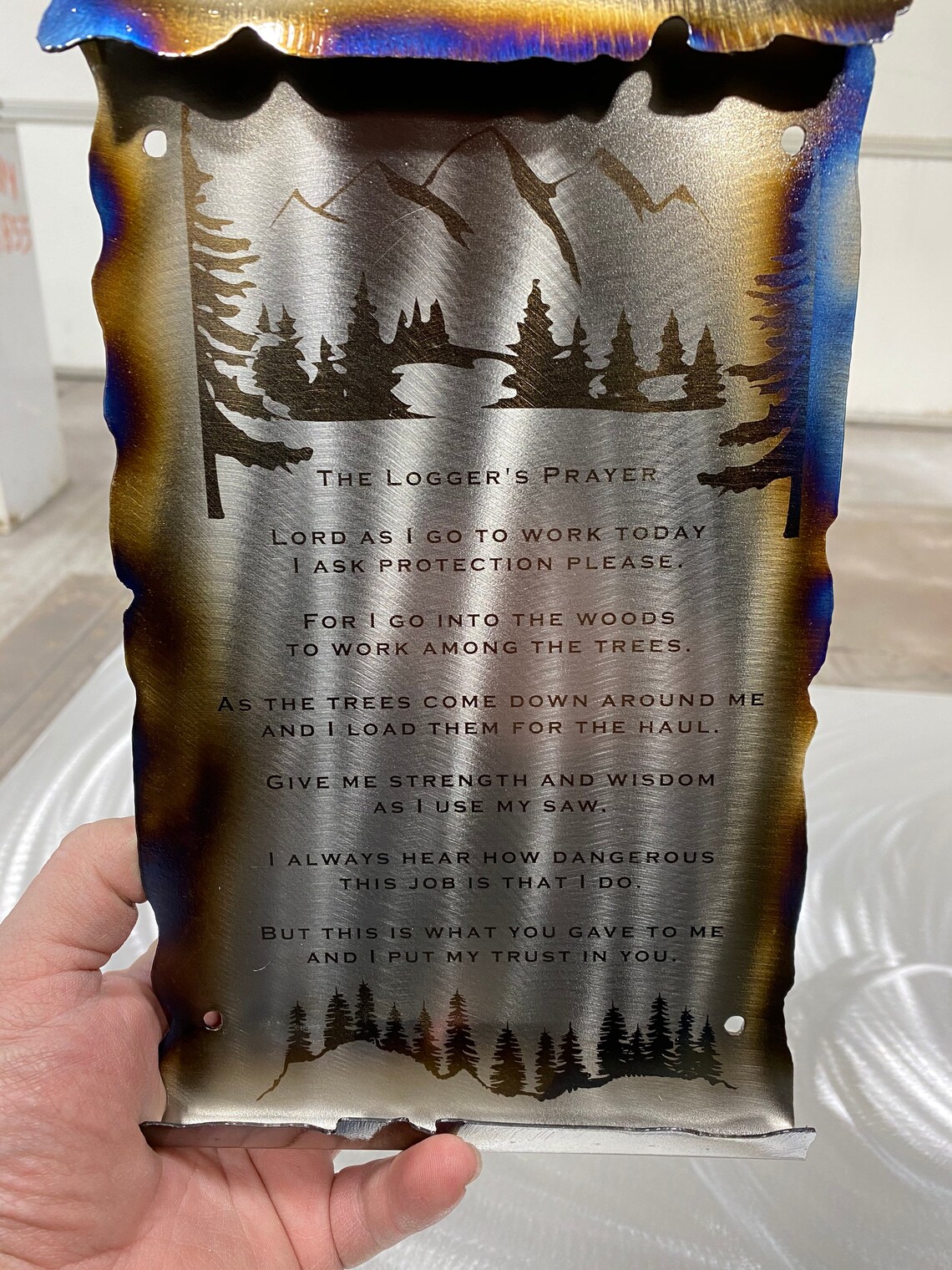 Loggers Prayer Gift for Loggers Pacific Northwest Gifts - Etsy