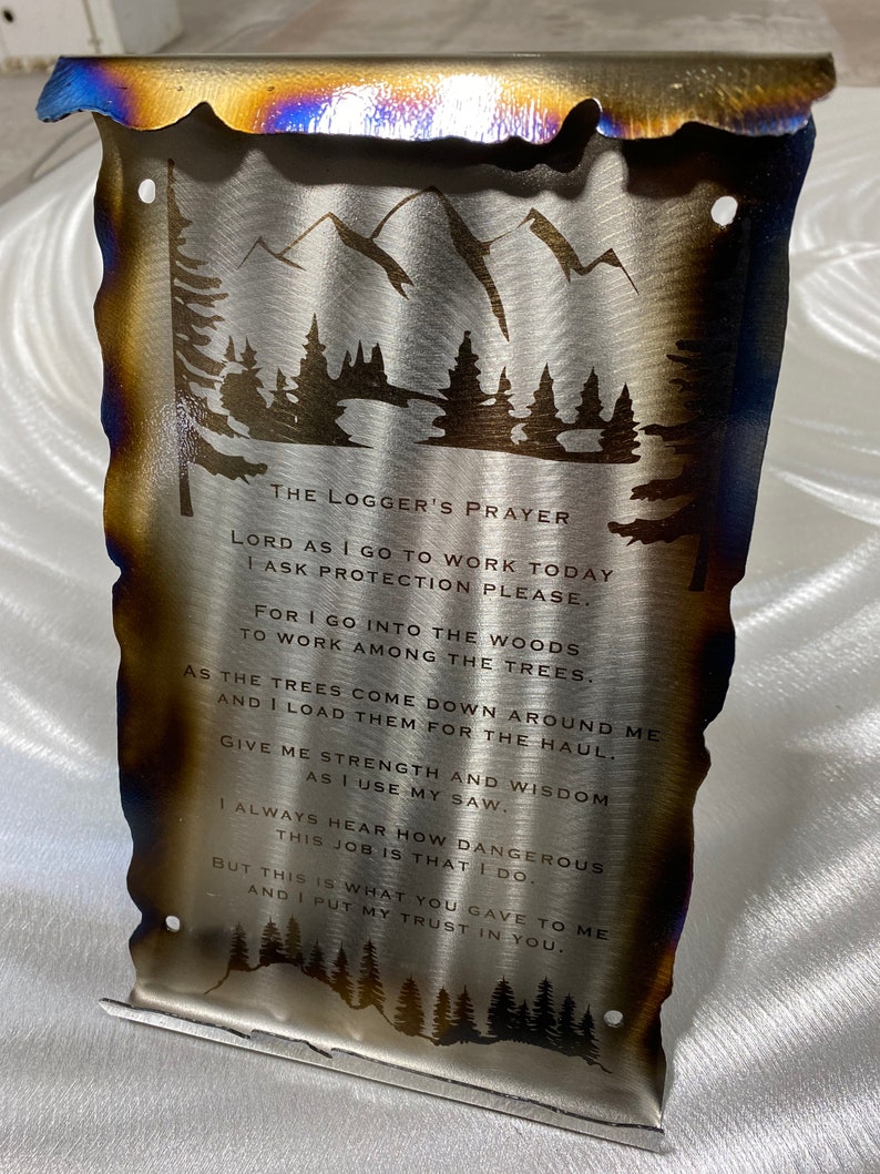 Loggers Prayer Gift for Loggers Pacific Northwest Gifts - Etsy