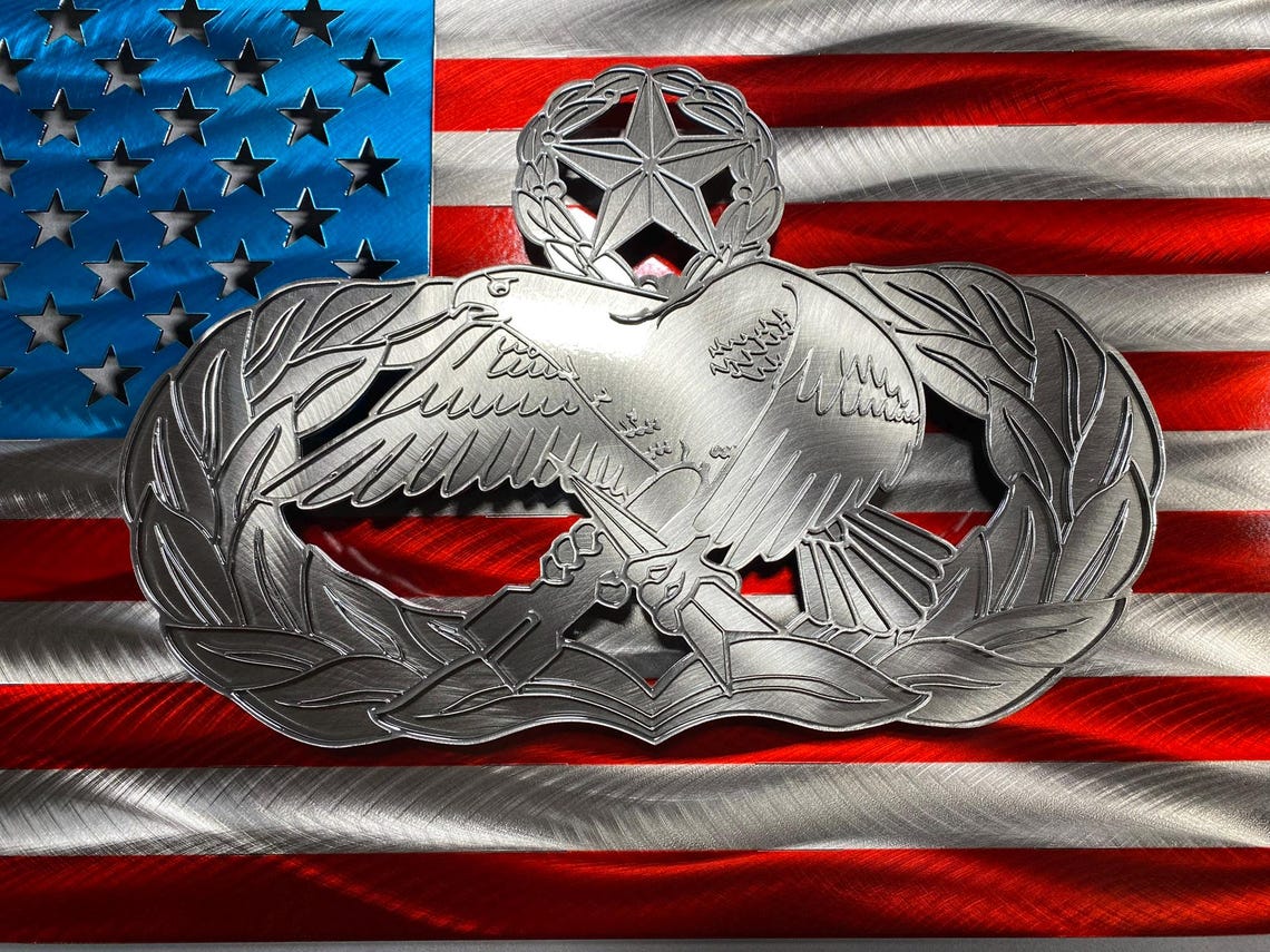 United States Air Force Maintenance Badge Flag Flags Military Flags ...