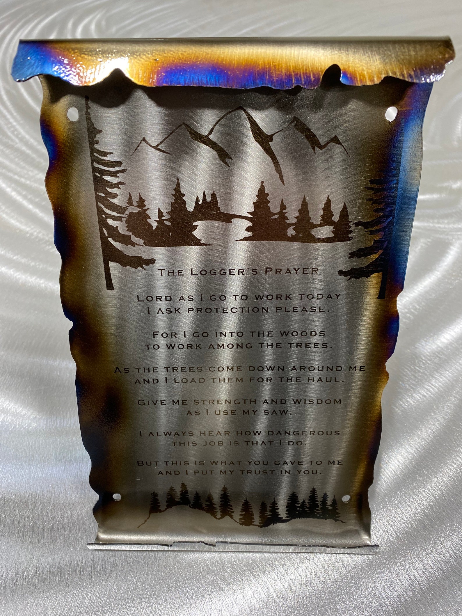 Loggers Prayer Gift for Loggers Pacific Northwest Gifts - Etsy