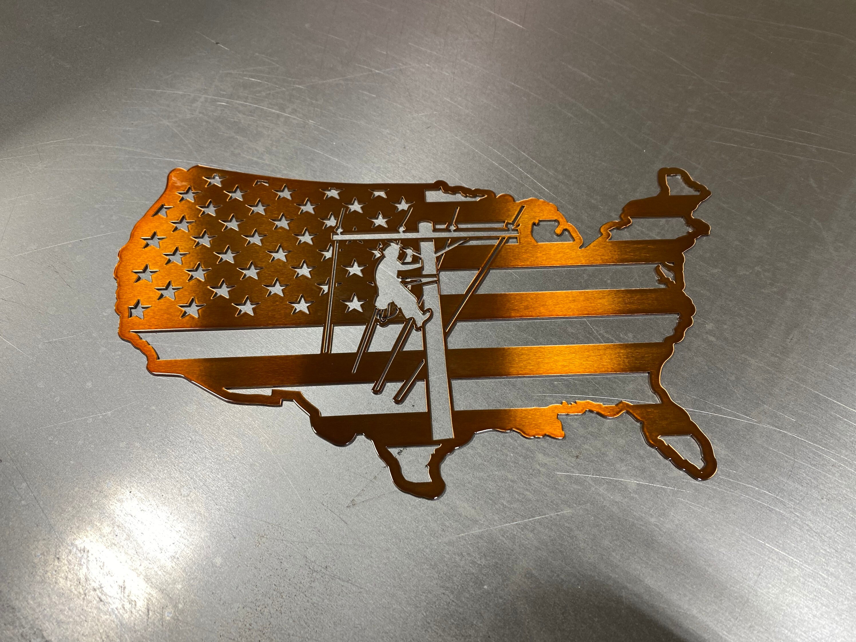 Lineman Flag Lineman Metal Flag Lineman Gifts Lineman Life - Etsy
