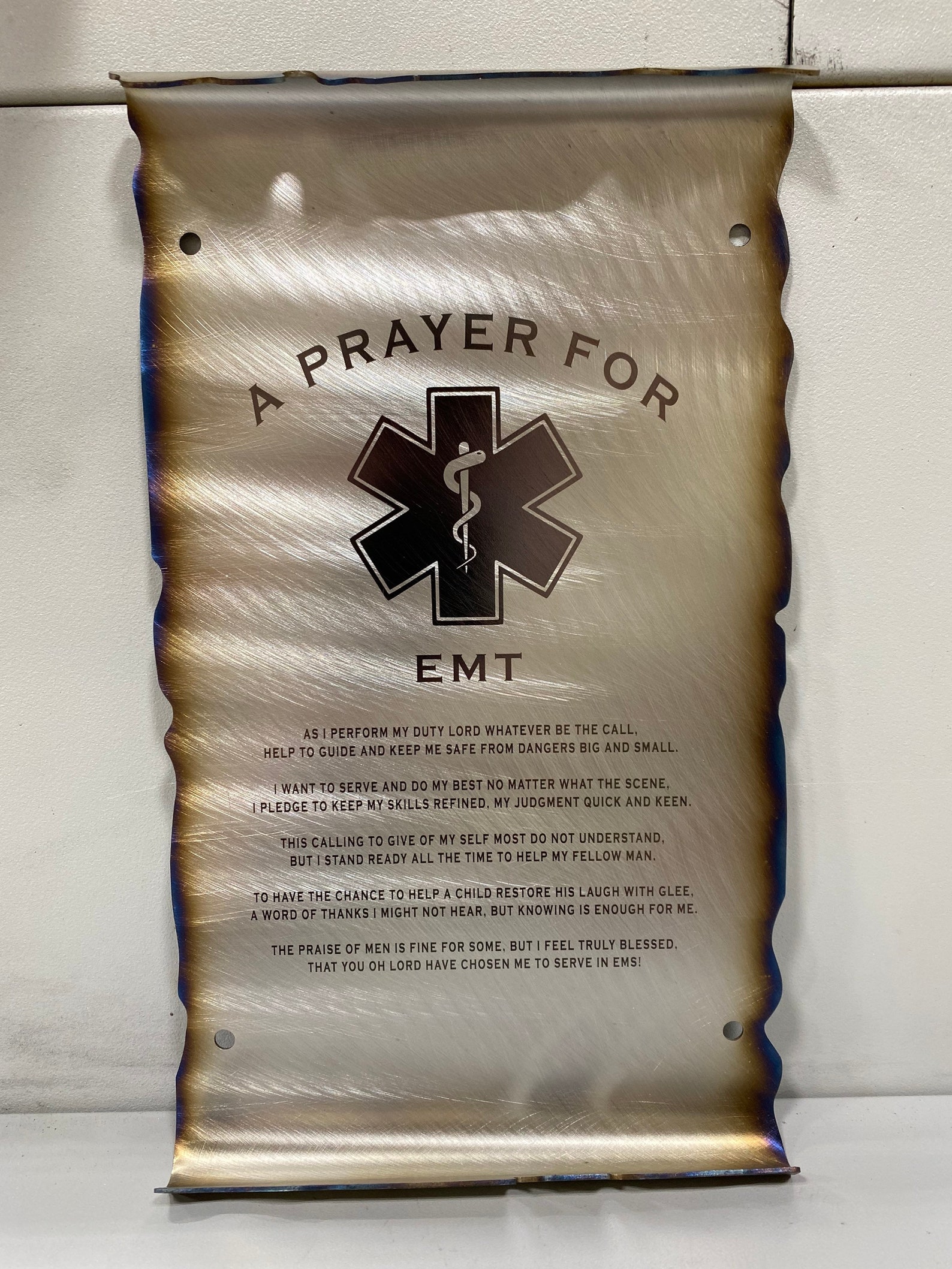 EMT Prayer, Emergency Medical Technician, Emt Gifts, Small Gift for Emt ...