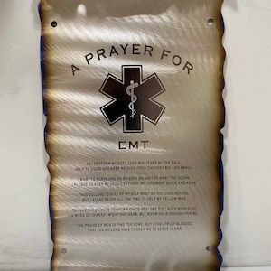 EMT Prayer, Emergency Medical Technician, Emt Gifts, Small Gift for Emt ...