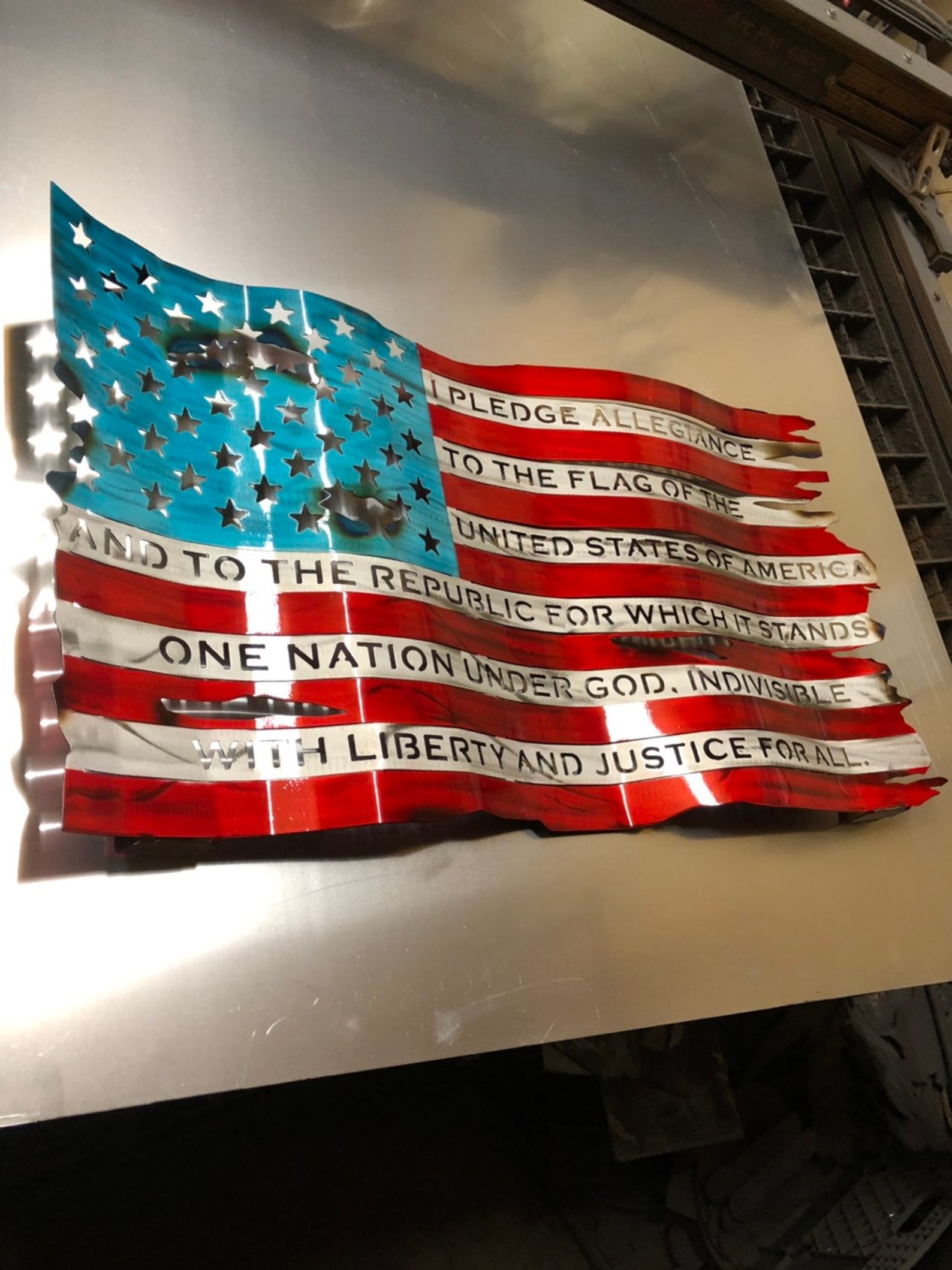 Metal Flag American Flag Metal American Flag American Flag - Etsy