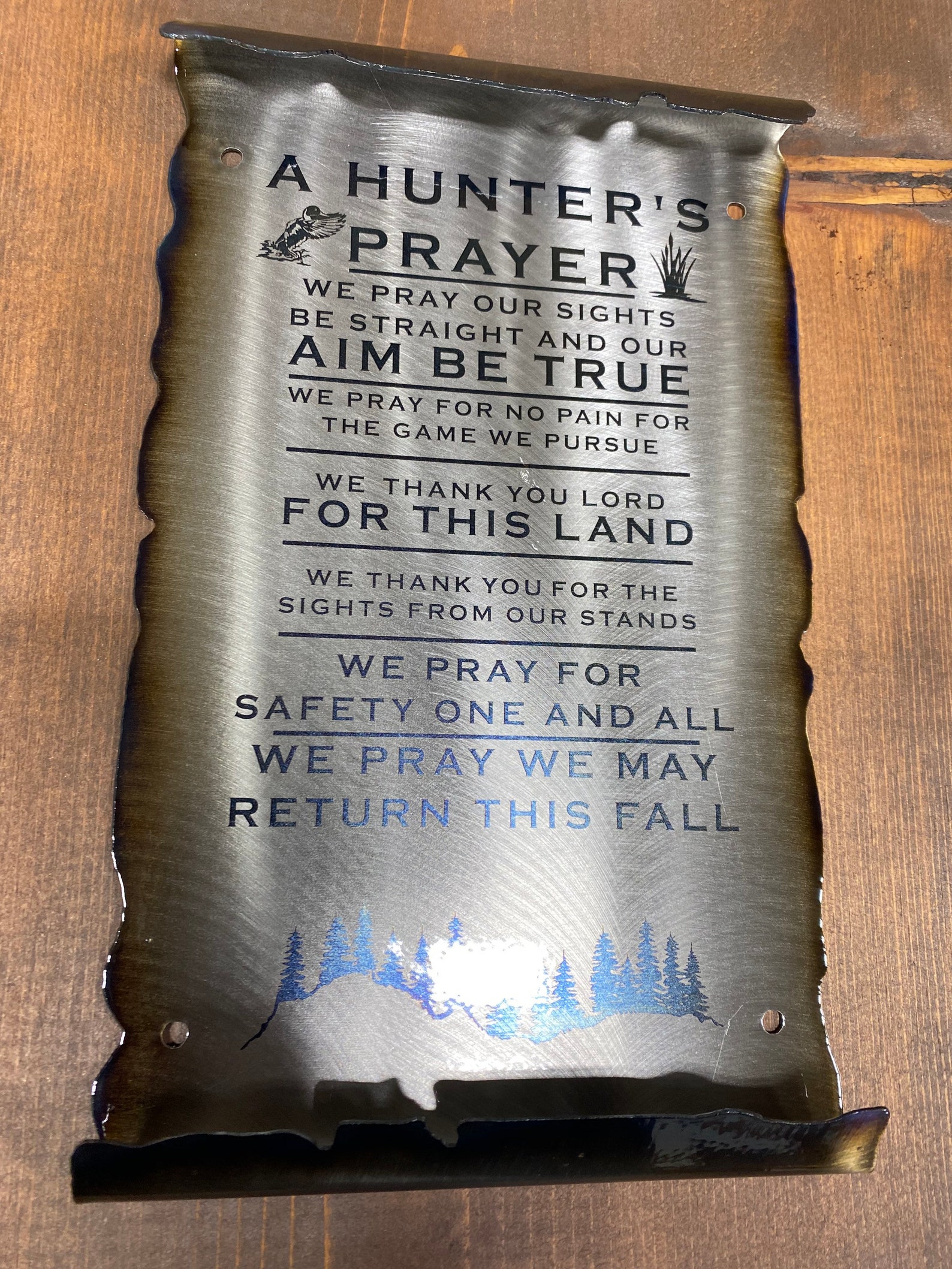 Hunters Prayer Hunting Gift Outdoorsman Gift Cabin Decor - Etsy