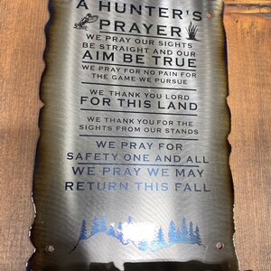 Hunters Prayer, Hunting Gift, Outdoorsman Gift, Cabin Decor, Hunting ...