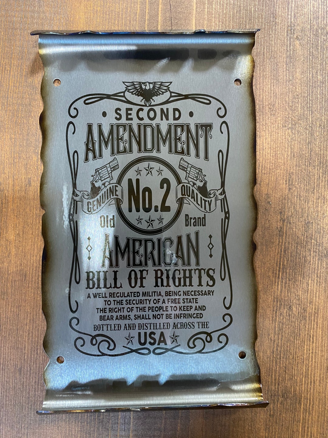 Second Amendment Second Amendment Metal Sign Second - Etsy