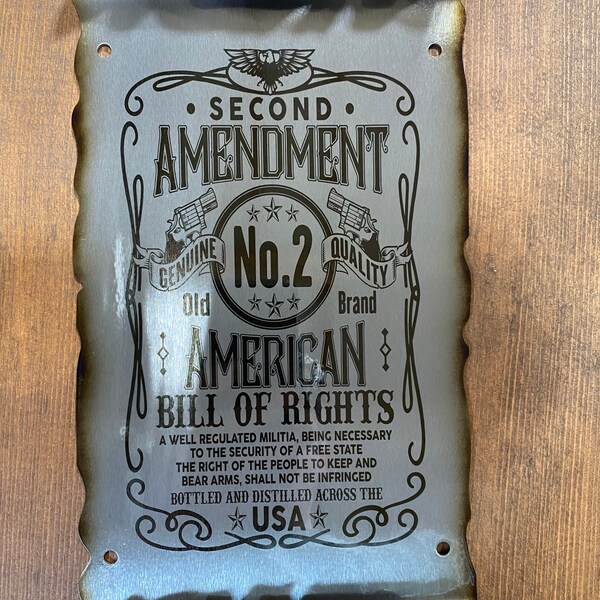 2nd Amendment Sign - Etsy