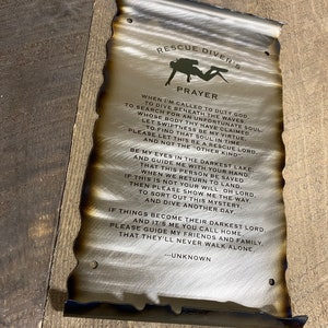 Rescue Diver Prayer, Rescue Diver Gift, Scuba Diver Gift, Search and ...