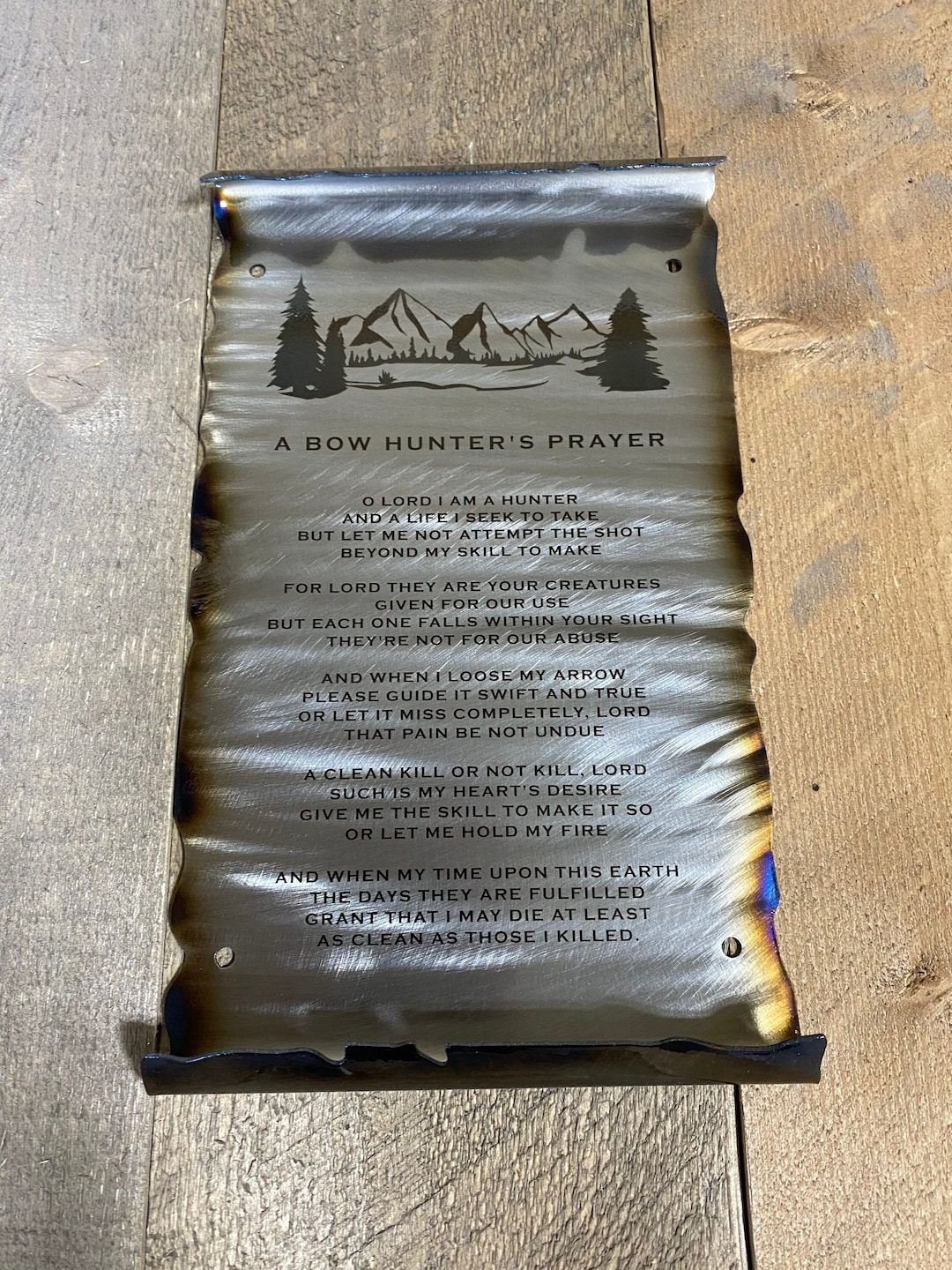 Bow Hunters Prayer, Bow Hunter Gift, Archery Gift, Archer Gift, Metal ...