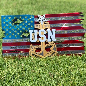 Officially Licensed US NAVY Senior Chief Pledge Flag - Etsy