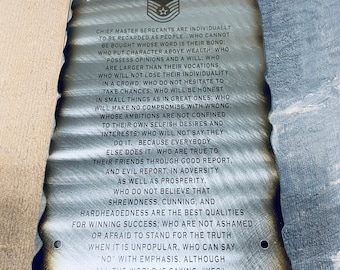 Air Force (E9) "chief Master Sergeant" Plaque (male) - Etsy