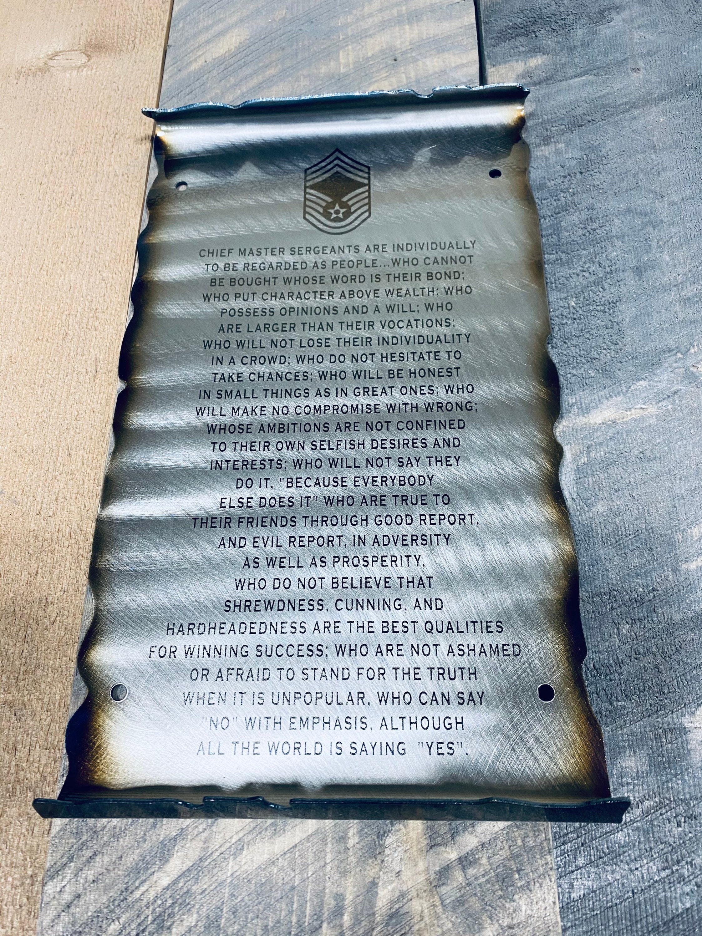 Chief Master Sergeant Creed Air Force Gifts Sailor Gifts US - Etsy