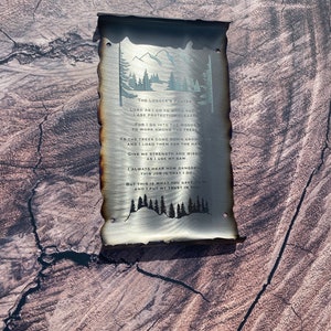 Loggers Prayer, Gift for Loggers, Pacific Northwest Gifts, Metal Art ...