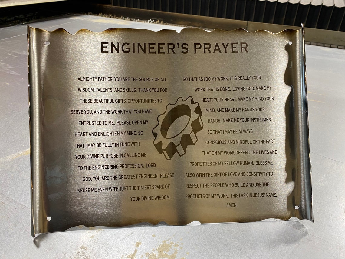 Engineers Prayer Gift for Engineers Electrical Engineer - Etsy