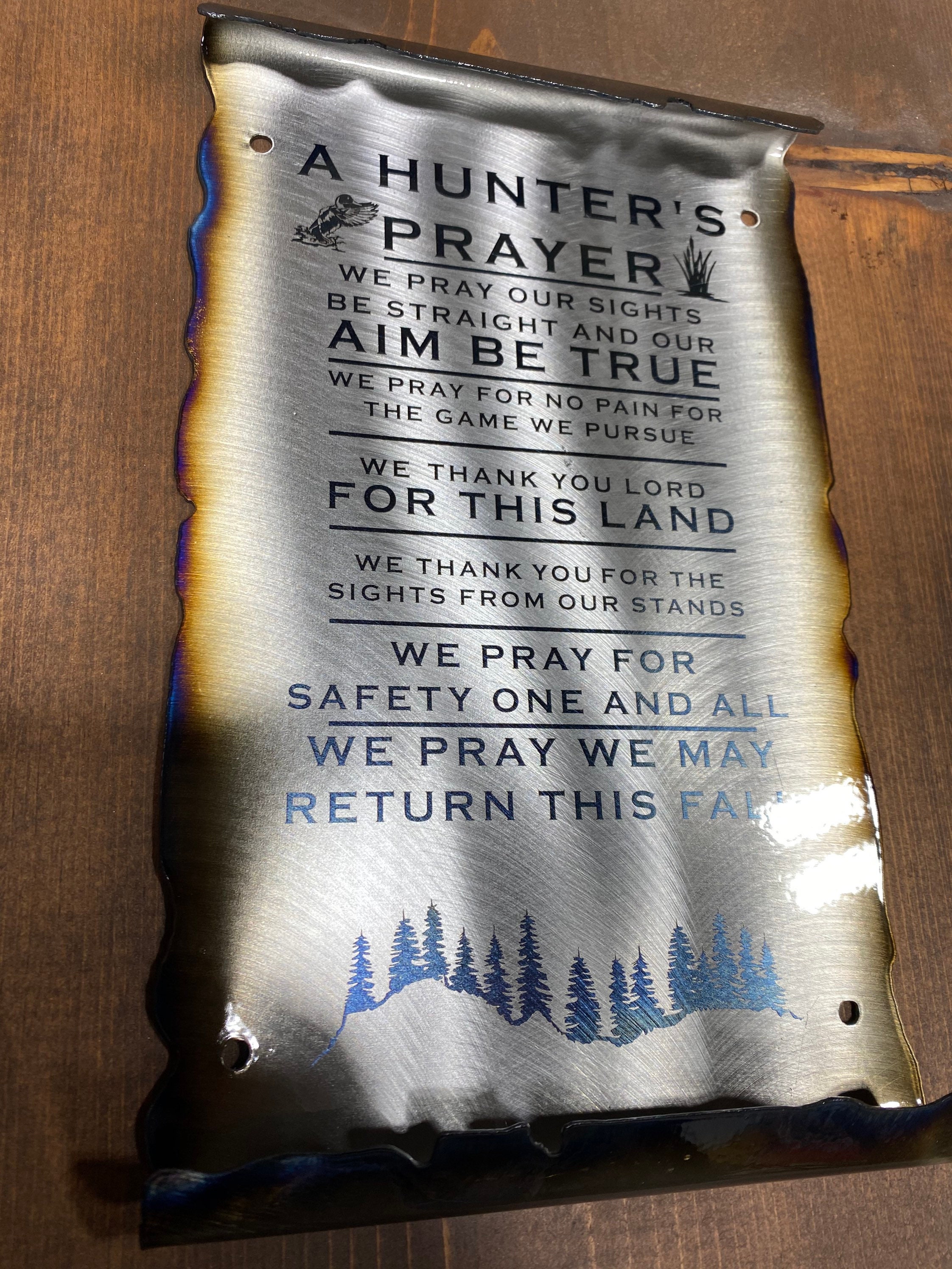 Hunters Prayer Hunting Gift Outdoorsman Gift Cabin Decor - Etsy