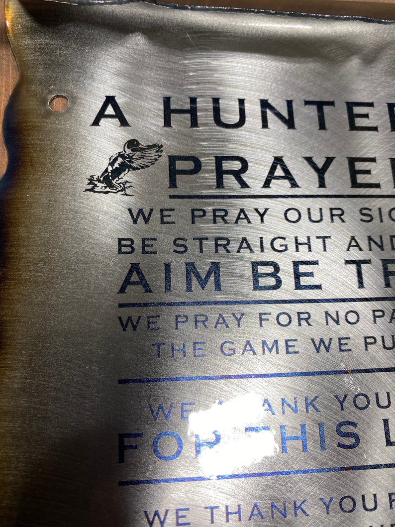 Hunters Prayer, Hunting Gift, Outdoorsman Gift, Cabin Decor, Hunting ...