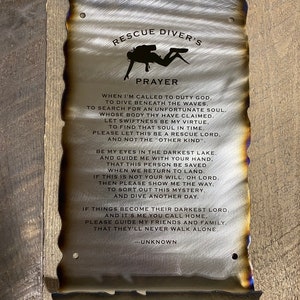 Rescue Diver Prayer, Rescue Diver Gift, Scuba Diver Gift, Search and ...