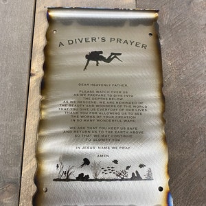 Divers Prayer, Rescue Diver Gift, Scuba Diver Gift, Search and Rescue ...