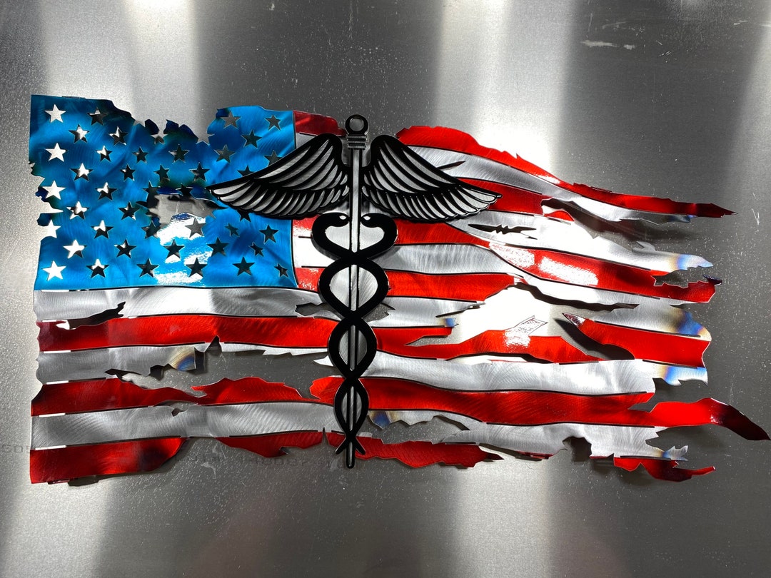 Nurse American Flag, Nurse Metal Flag, Gifts for Nurses, Icu Nurses ...