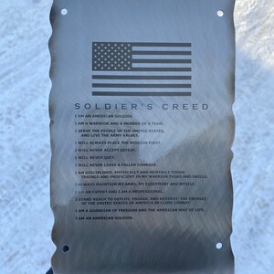 Soldiers Creed, Army Soldier Creed, Army, Gift for Army Soldier - Etsy