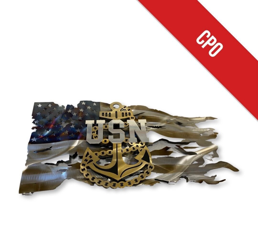 Officially Licensed Navy Chief Flag Heat Created Colors Navy CPO ...
