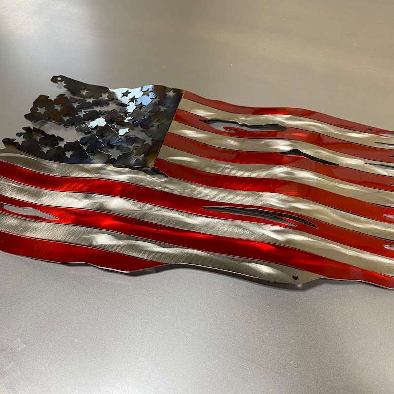 Metal American Flag - Etsy