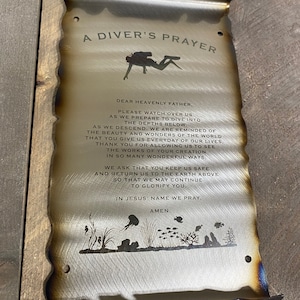 Divers Prayer, Rescue Diver Gift, Scuba Diver Gift, Search and Rescue ...