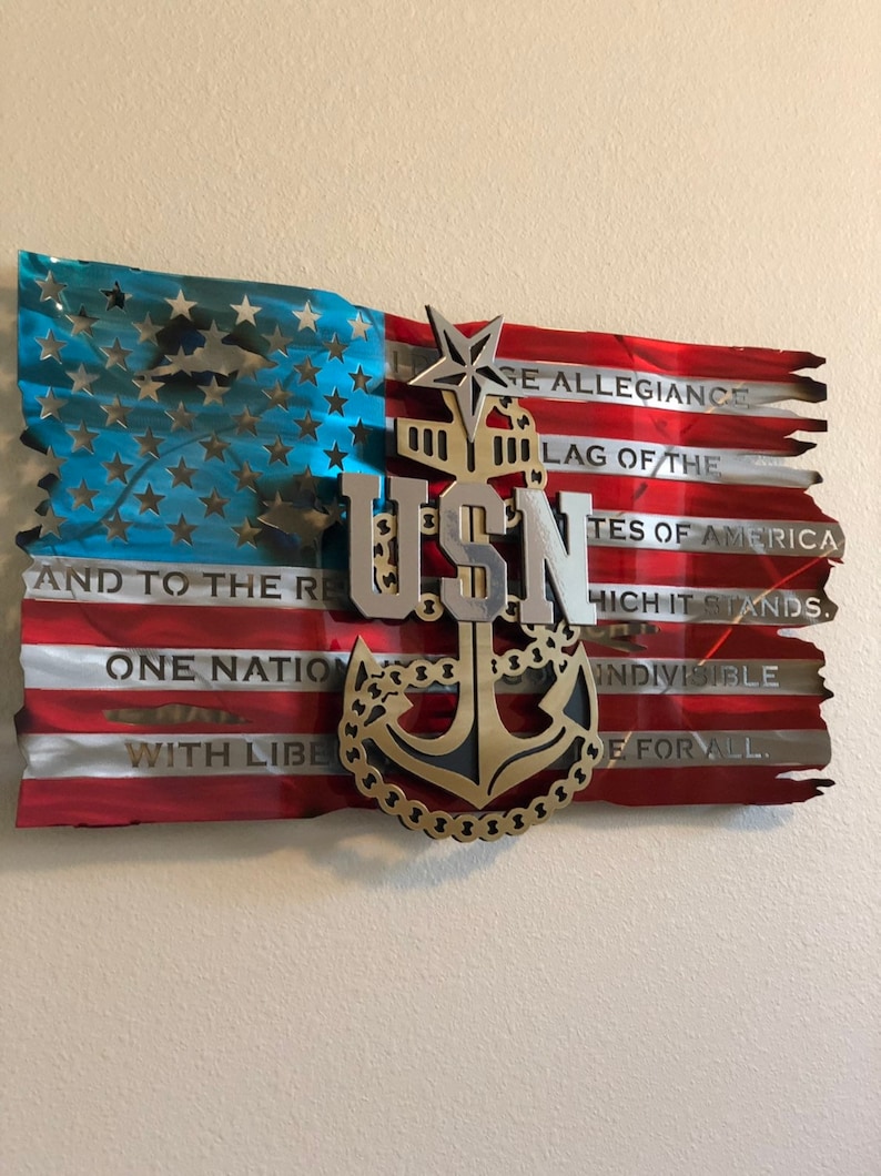 Officially Licensed US NAVY Senior Chief Pledge Flag - Etsy