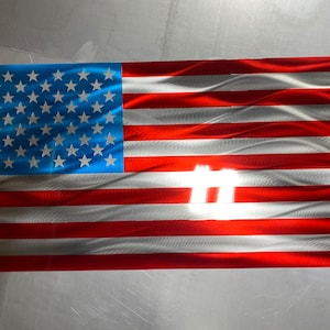 American Flag, Metal Flag, Steel Flag, America Flag, Patriotic Metal ...