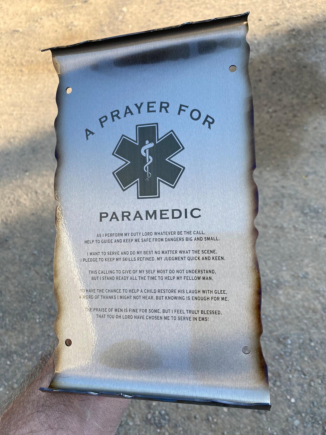 Paramedic Prayer Emergency Medical Technician Emt Gifts - Etsy