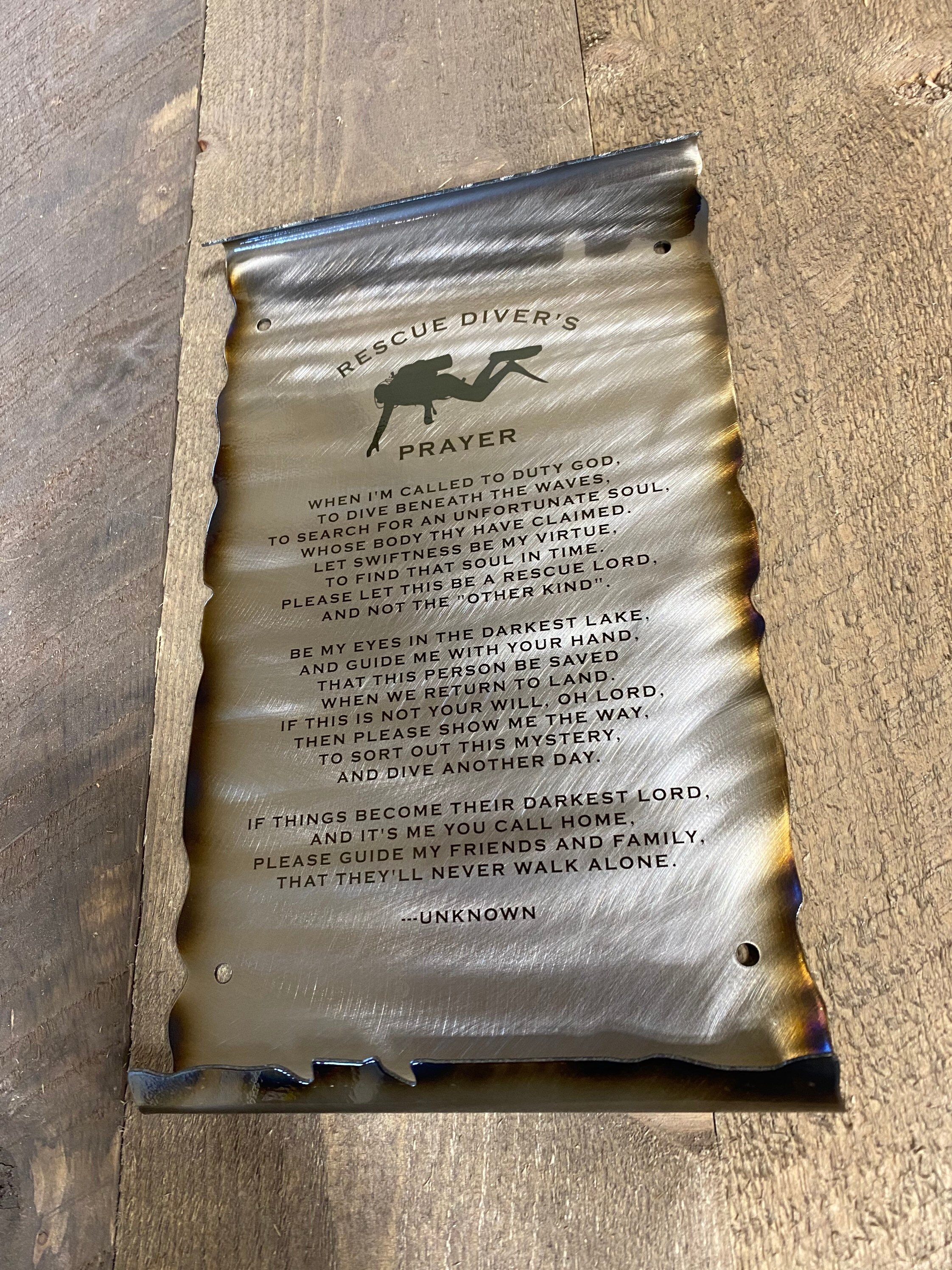 Rescue Diver prayer rescue diver gift scuba diver gift - Etsy.de
