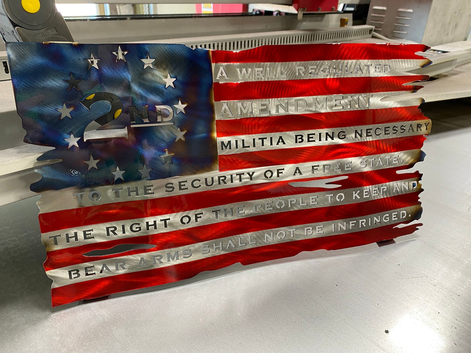 Second Amendment Flag 2A American Flag Metal Flag Metal - Etsy