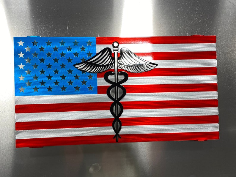 Nurse American flag nurse metal flag gifts for nurses icu | Etsy