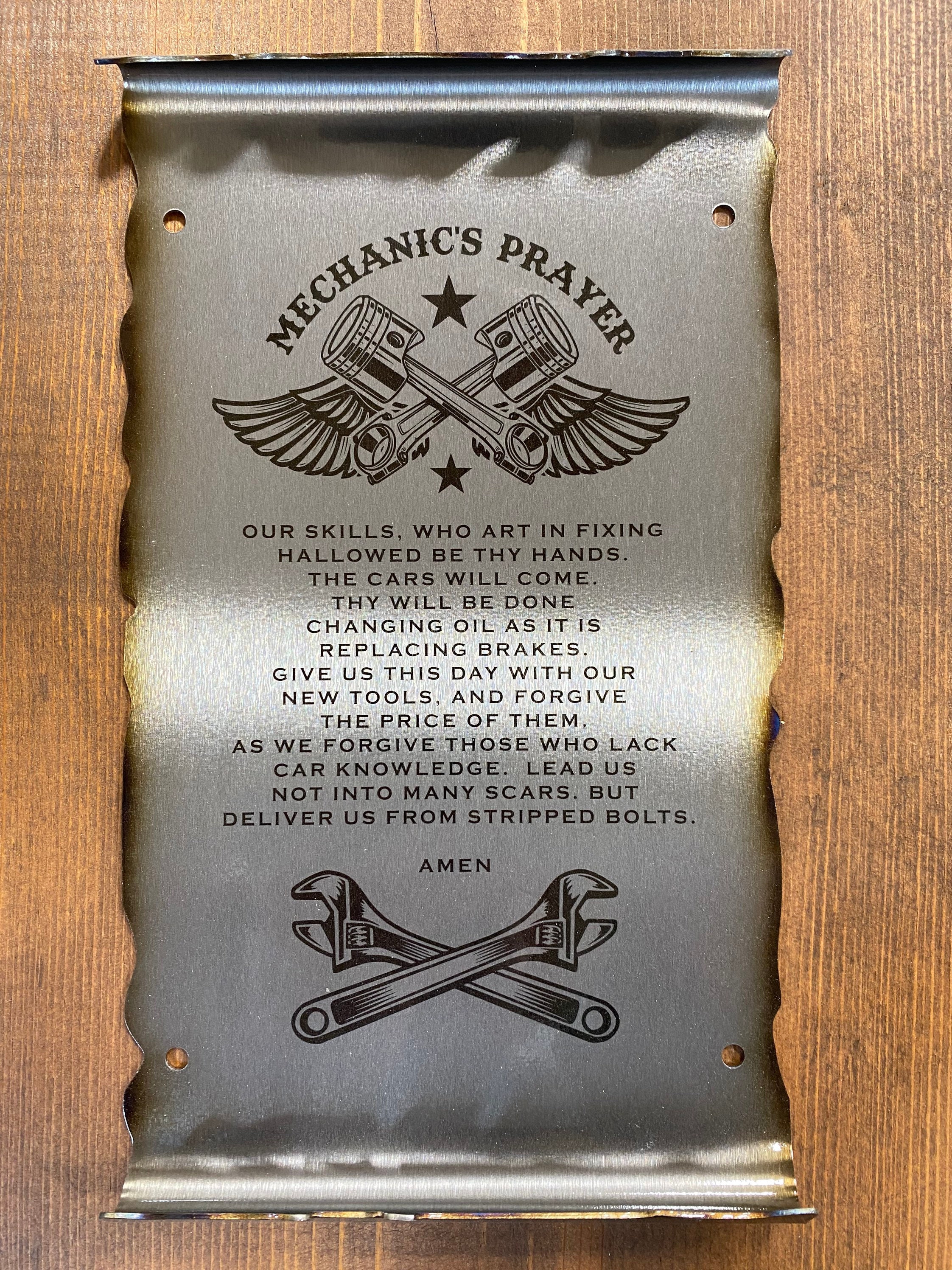 Mechanics Prayer Gift for Mechanics Shade Tree Mechanic | Etsy