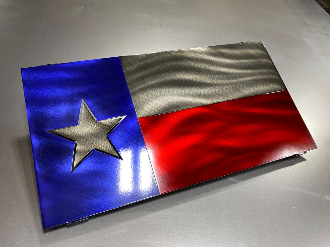 Texas Metal Flag Distressed Metal Texas Flag Battle Worn Texan Flag - Etsy