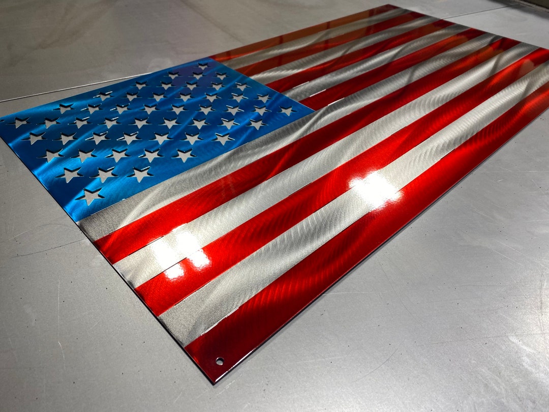 American Flag, Metal Flag, Steel Flag, America Flag, Patriotic Metal ...