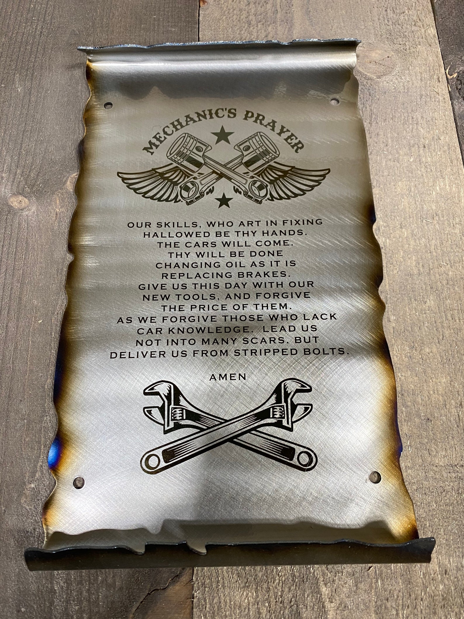 Mechanics Prayer Gift for Mechanics Shade Tree Mechanic - Etsy