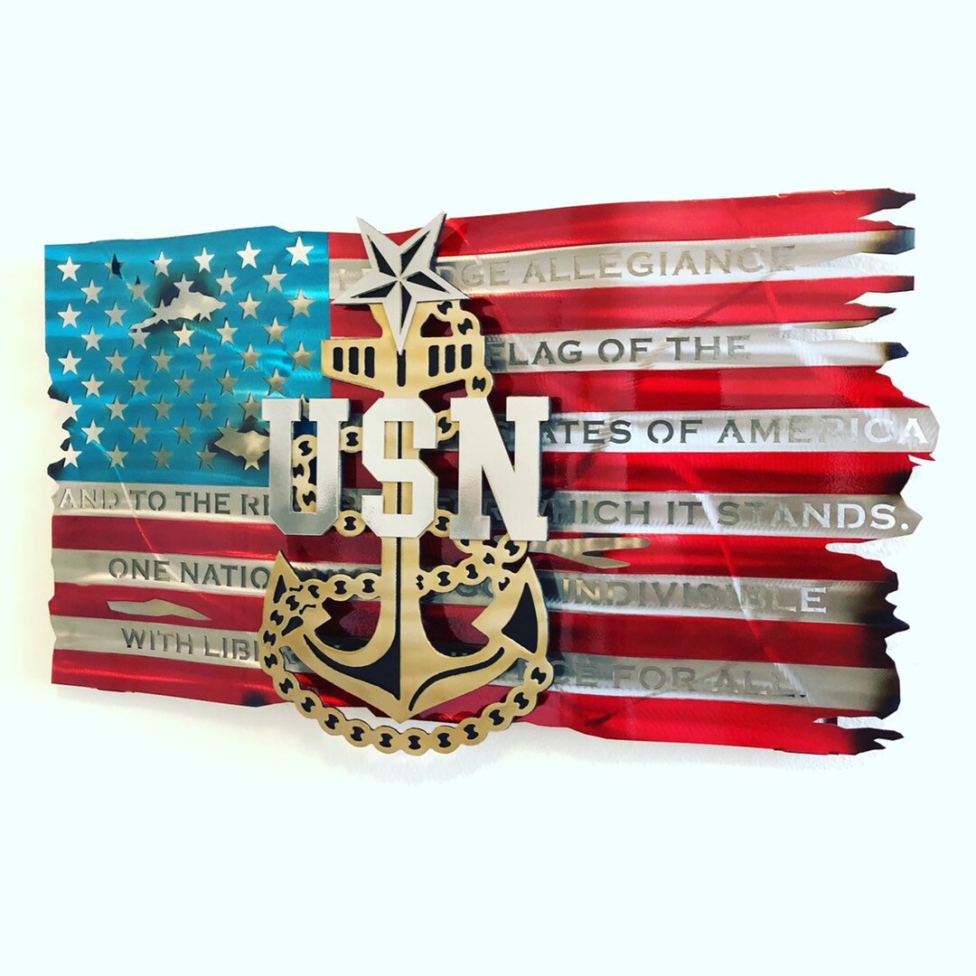 Officially Licensed US NAVY Senior Chief Pledge Flag - Etsy