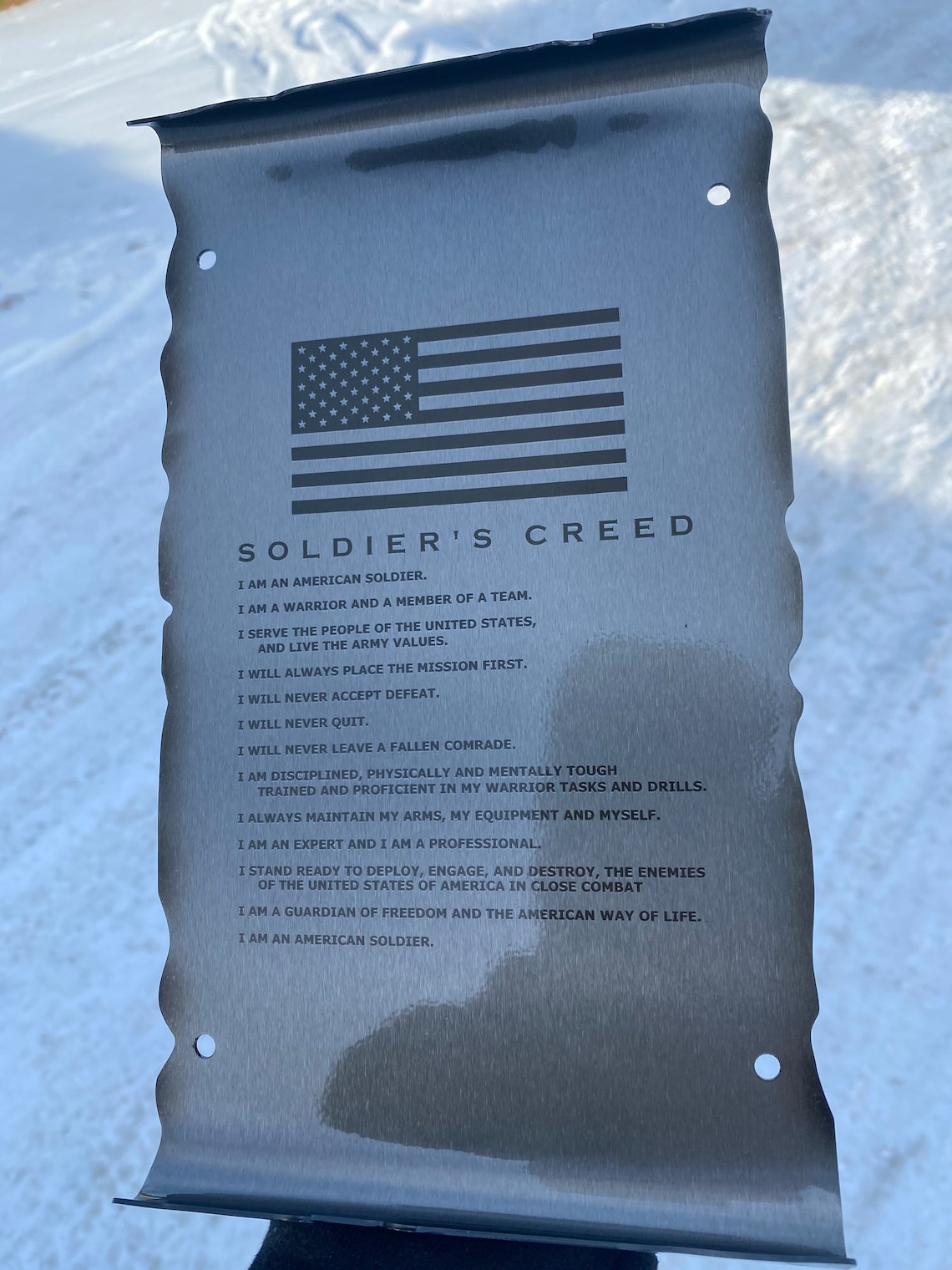 Soldiers Creed, Army Soldier Creed, Army, Gift for Army Soldier - Etsy