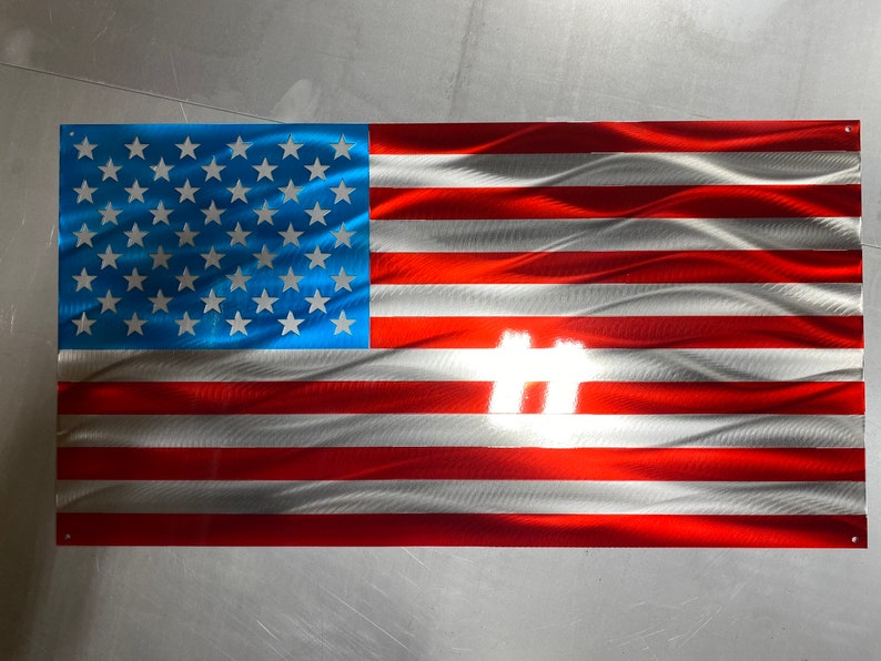 American Flag Metal Flag Steel Flag America Flag Patriotic - Etsy