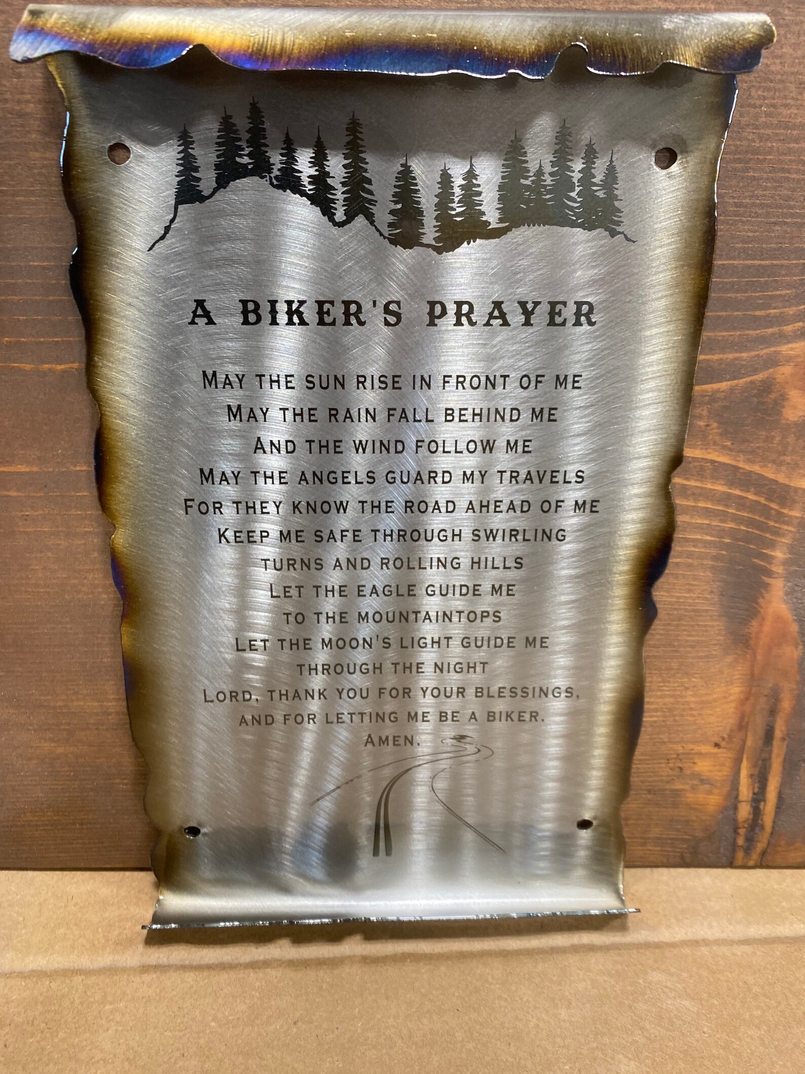 Biker Gift Bikers Prayer Motorcycle Rider Gift | Etsy